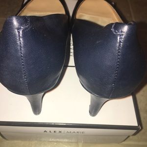 Alex Marie | Shoes | New Alex Marie Dark Navy Leather Pumps | Poshmark
